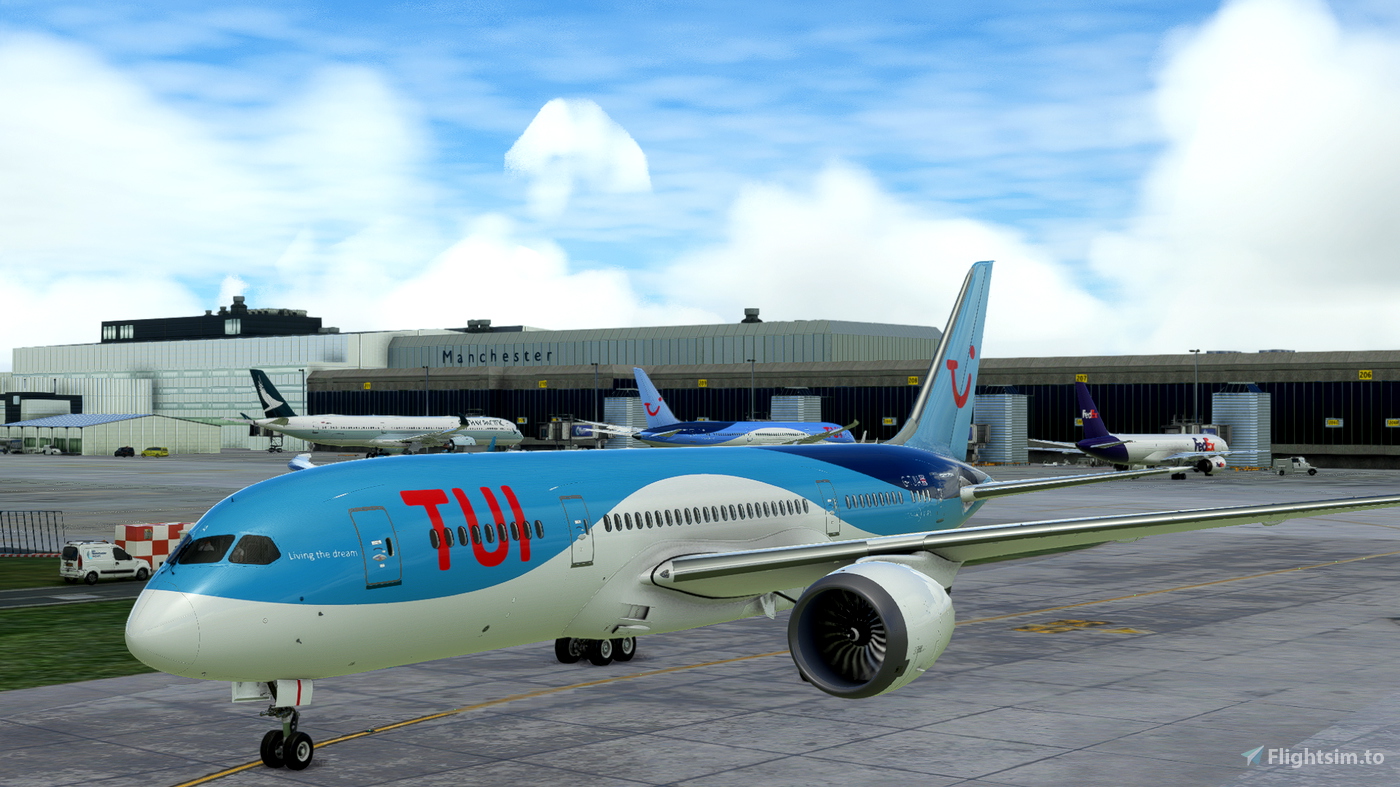 Kuro Boeing 787-8 TUI G-TUIA, OO-JDL, PH-TFK, PH-TFL & PH-TFM para Microsoft Flight Simulator | MSFS
