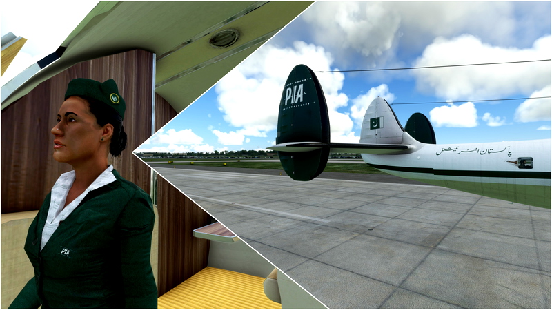 [L1049] Pakistan International Airlines (PIA) Retro Livery for ...