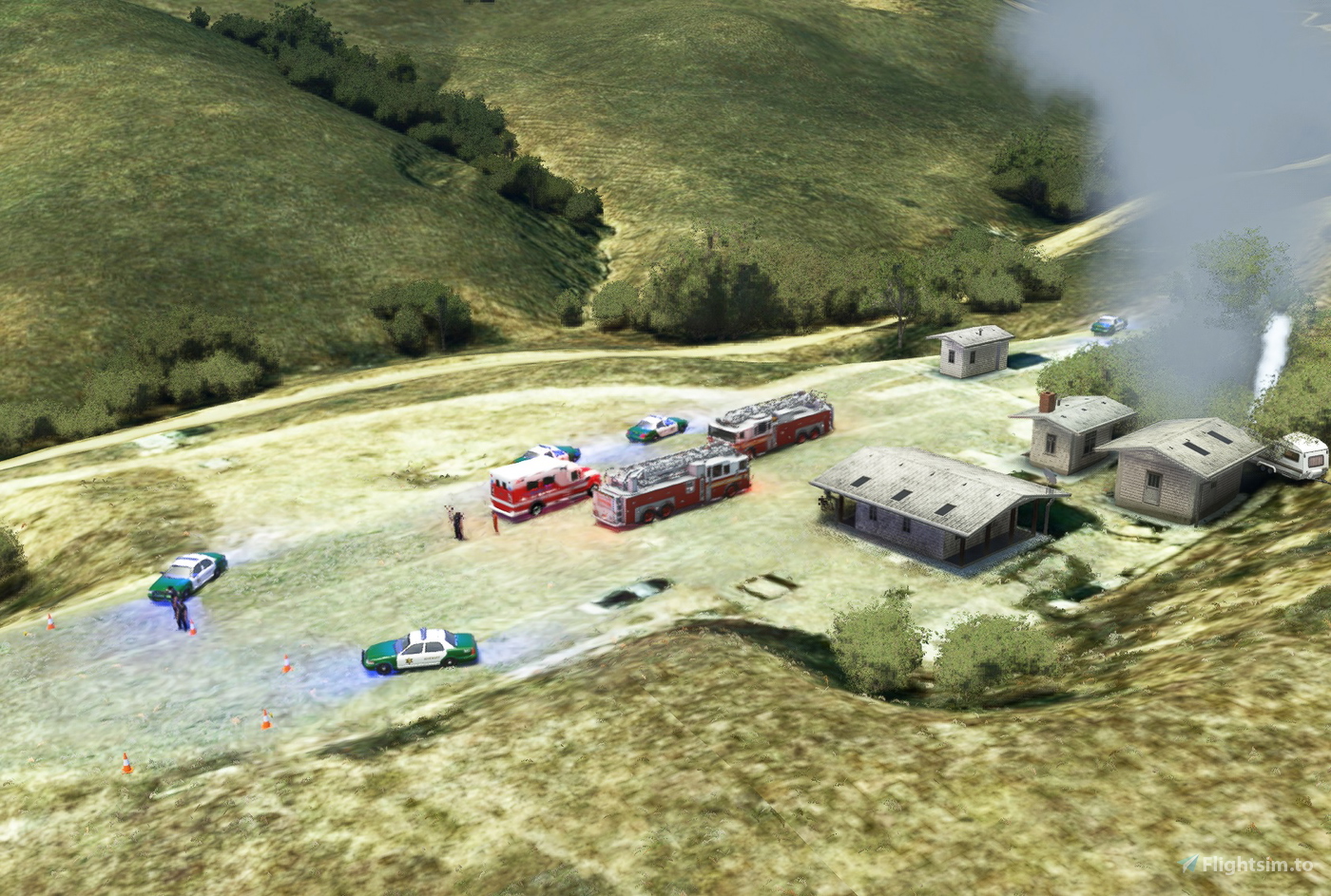 LA COUNTY METH LAB EXPLOSION für Microsoft Flight Simulator | MSFS