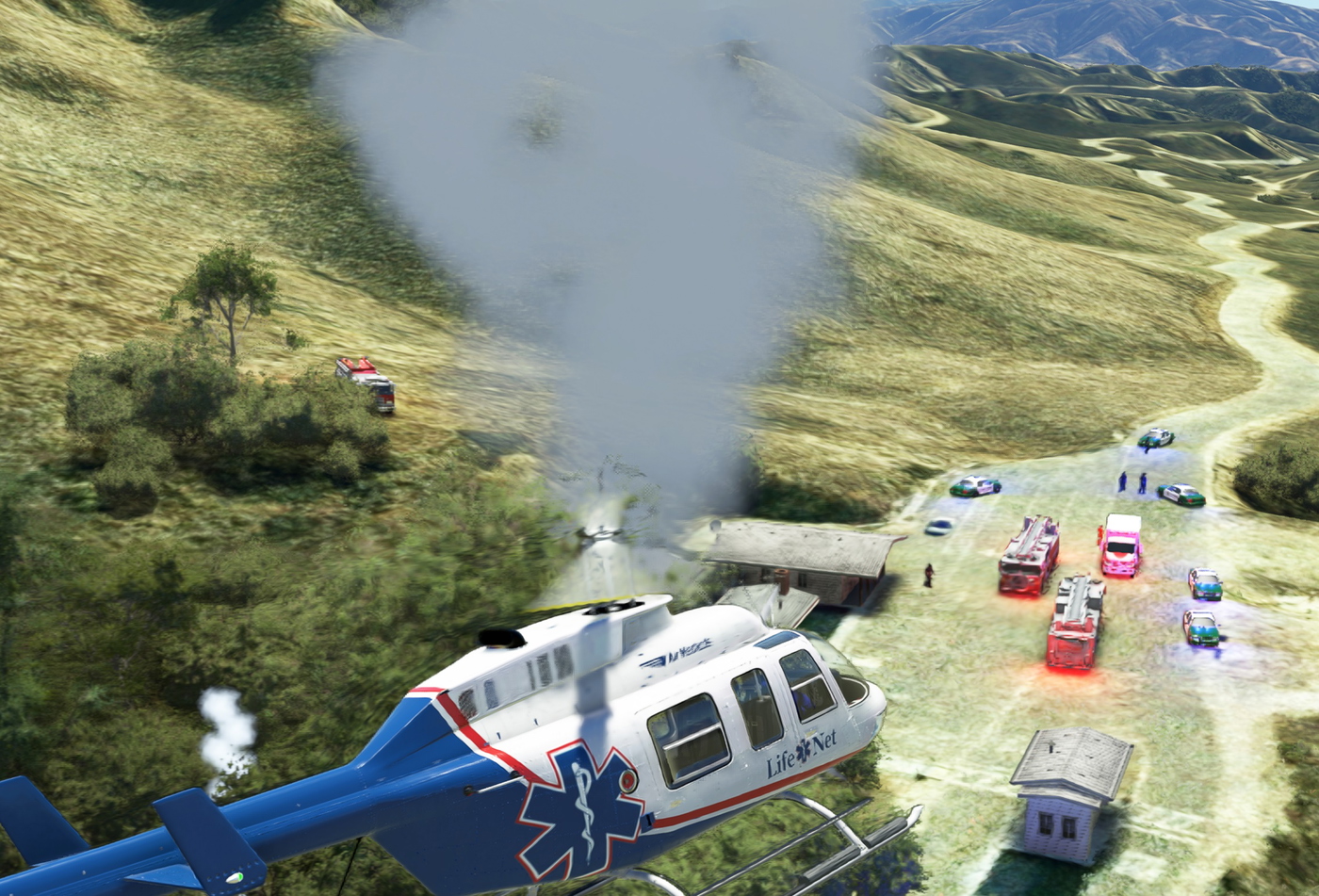 LA COUNTY METH LAB EXPLOSION for Microsoft Flight Simulator | MSFS