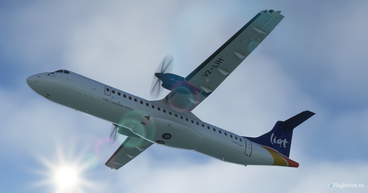 LIAT "2017 livery" "V2-LIH" Hans Hartmann ATR 72-600 for Microsoft ...
