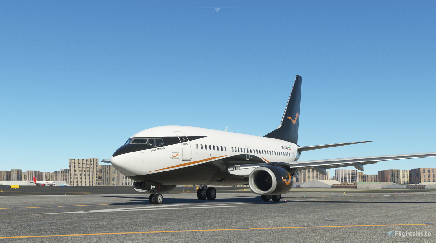 LIBYAN EXPRESS VIP (5A-VIP) PMDG 737-600 for Microsoft Flight Simulator ...