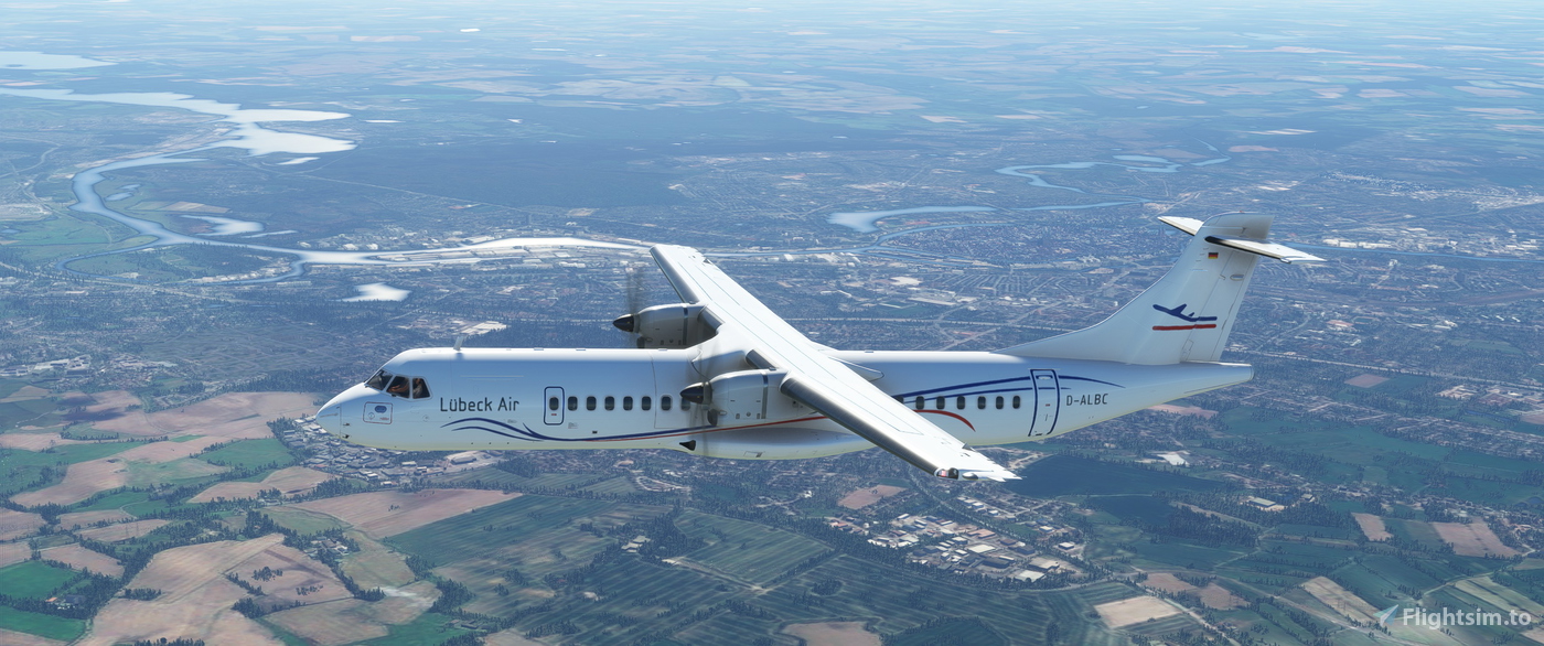 Livery ATR72-600 Lübeck Air D-ALBC ( FS2020 / MSFS2024 ) for Microsoft ...