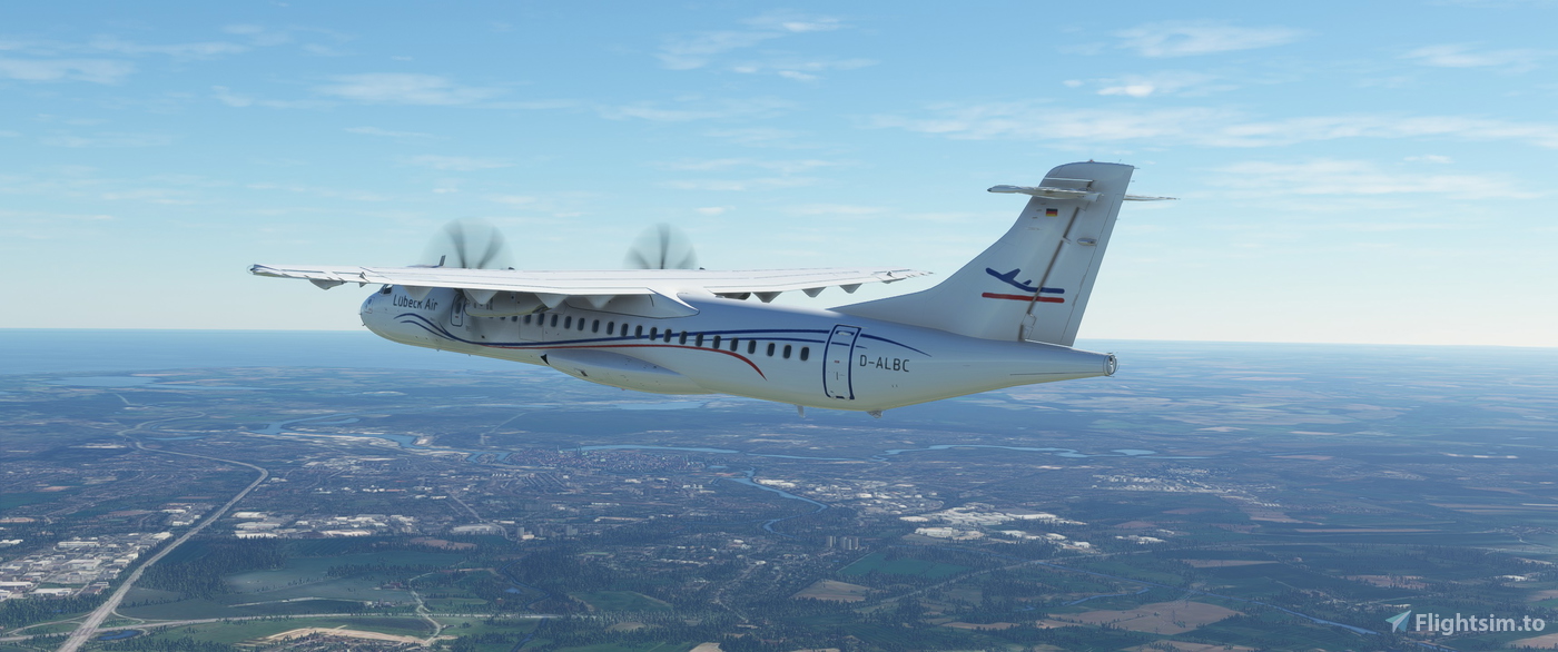 Livery ATR72-600 Lübeck Air D-ALBC ( FS2020 / MSFS2024 ) for Microsoft ...