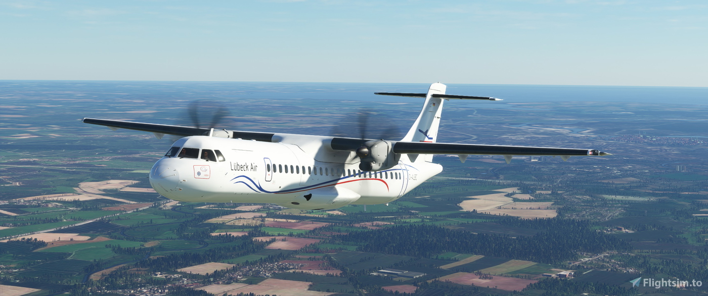 Livery ATR72-600 Lübeck Air D-ALBC ( FS2020 / MSFS2024 ) for Microsoft ...