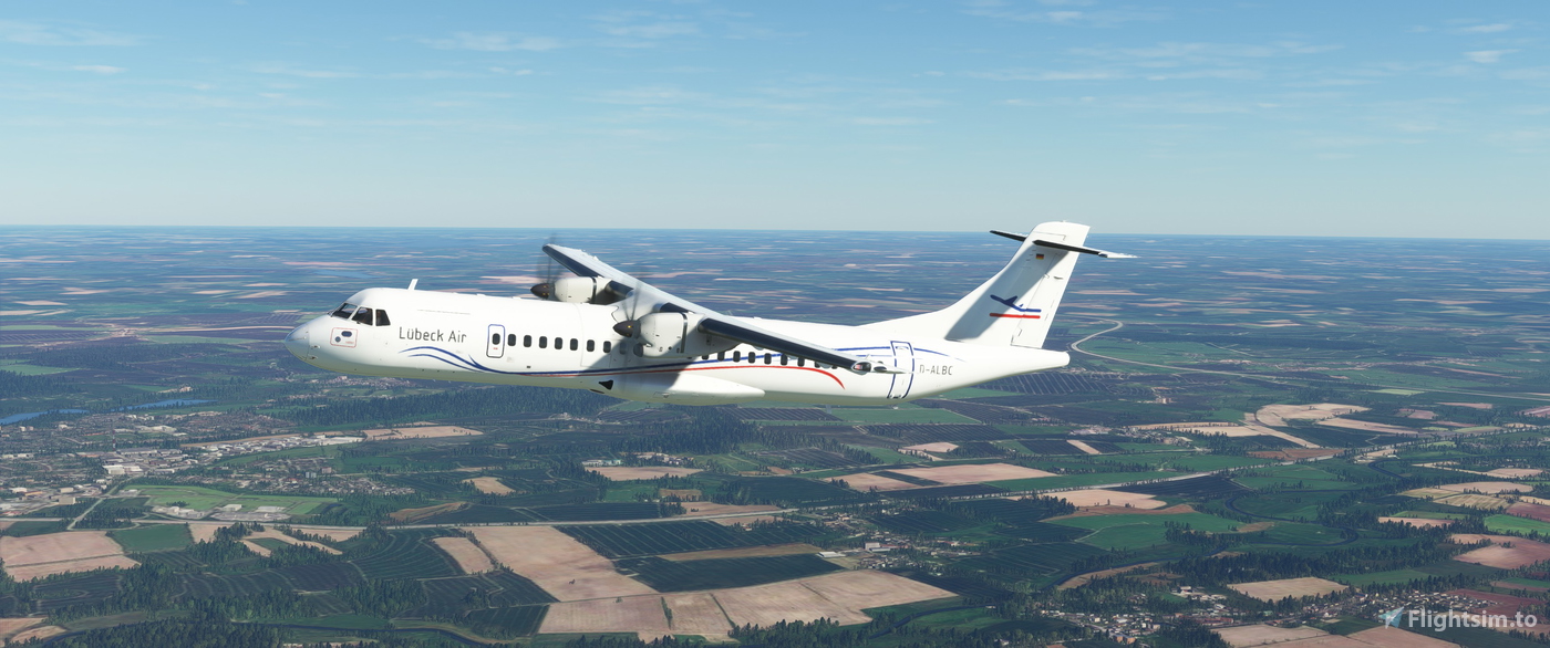 Livery ATR72-600 Lübeck Air D-ALBC ( FS2020 / MSFS2024 ) for Microsoft ...