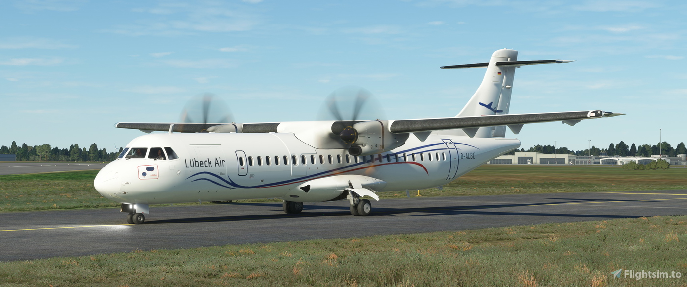 Livery ATR72-600 Lübeck Air D-ALBC ( FS2020 / MSFS2024 ) for Microsoft ...