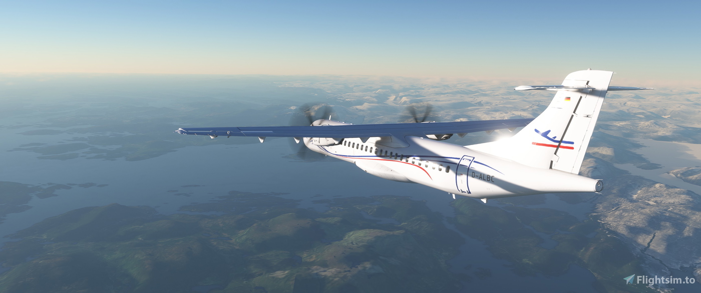 Livery ATR72-600 Lübeck Air D-ALBC ( FS2020 / MSFS2024 ) for Microsoft ...