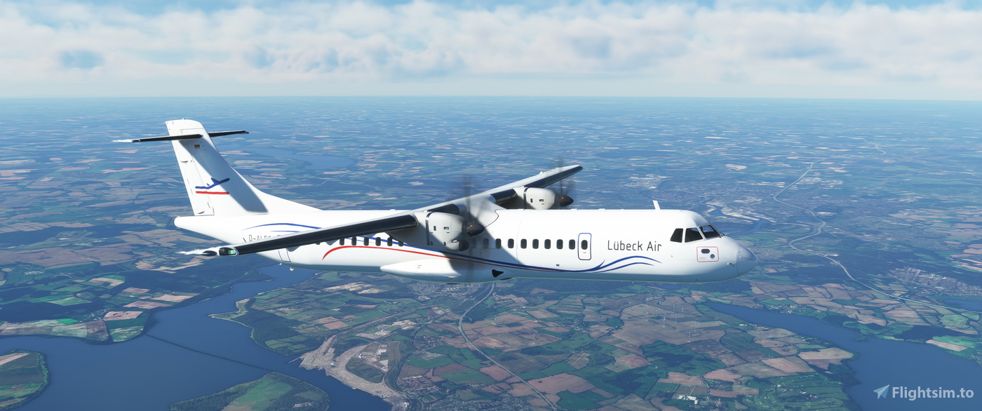 Livery ATR72-600 Lübeck Air D-ALBC ( FS2020 / MSFS2024 ) for Microsoft ...