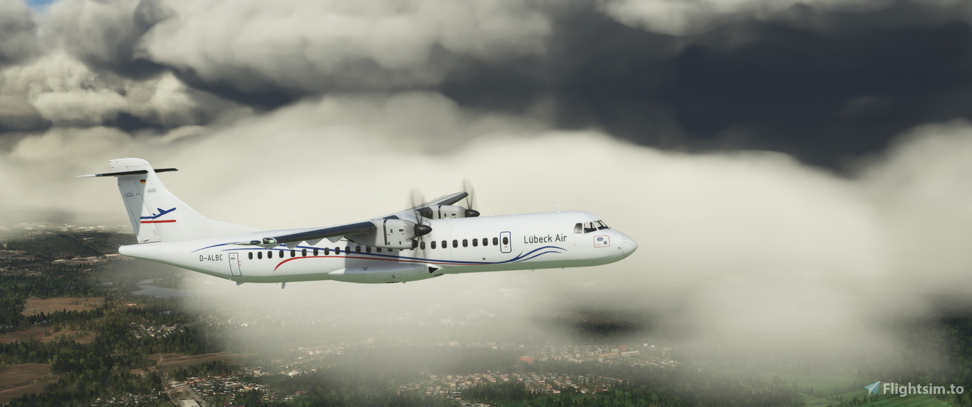 Livery ATR72-600 Lübeck Air D-ALBC ( FS2020 / MSFS2024 ) for Microsoft ...