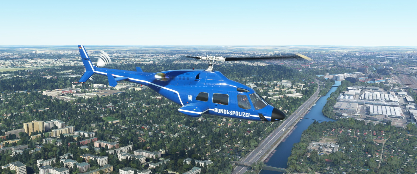 Livery Bell 222B Bundespolizei for Microsoft Flight Simulator | MSFS