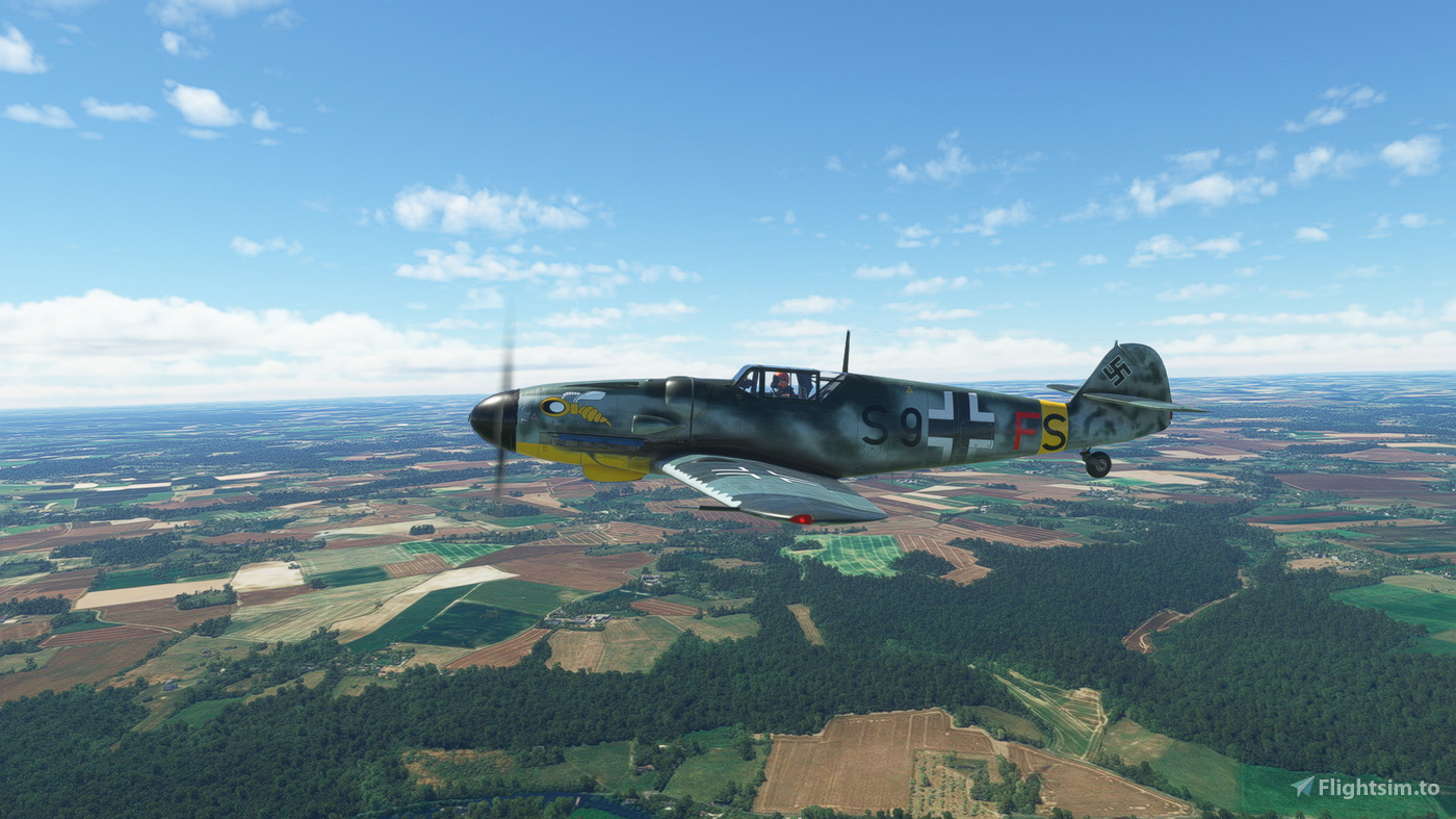 Livery Flyingiron bf-109 / Zerstörergeschwader 1 pour Microsoft Flight Simulator | MSFS