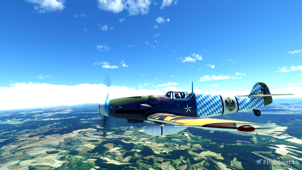 Livery FlyingIron bf-109 in WW1 Colors (Fictional) pro Microsoft Flight ...