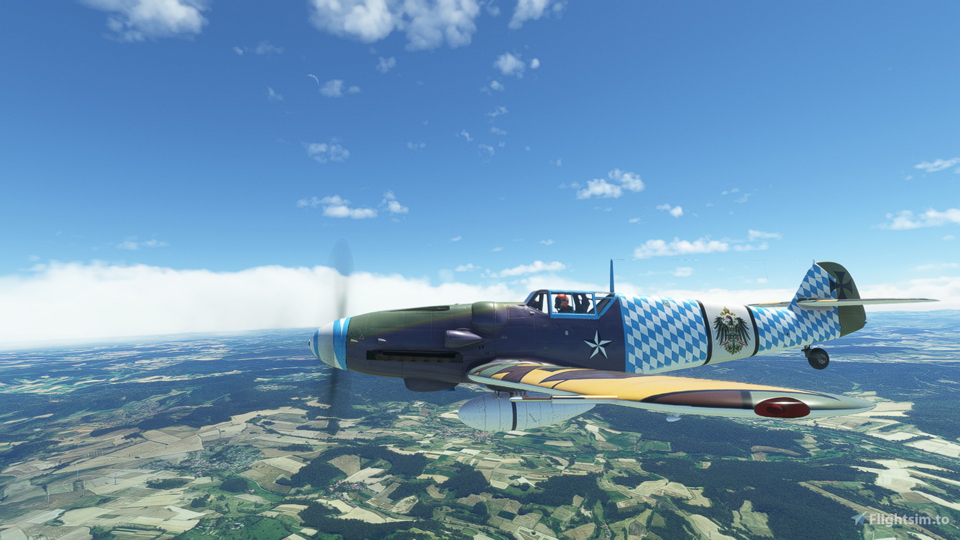 Livery FlyingIron bf-109 in WW1 Colors (Fictional) for Microsoft Flight Simulator | MSFS