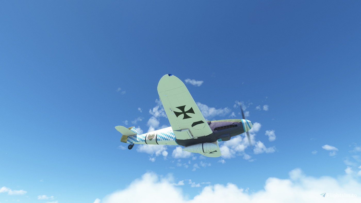 Livery FlyingIron bf-109 in WW1 Colors (Fictional) for Microsoft Flight Simulator | MSFS