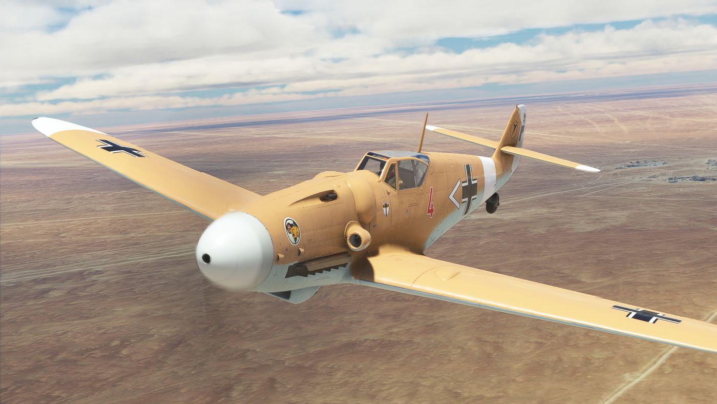 Livery FlyingIron bf-109 Desert version 2 for Microsoft Flight ...