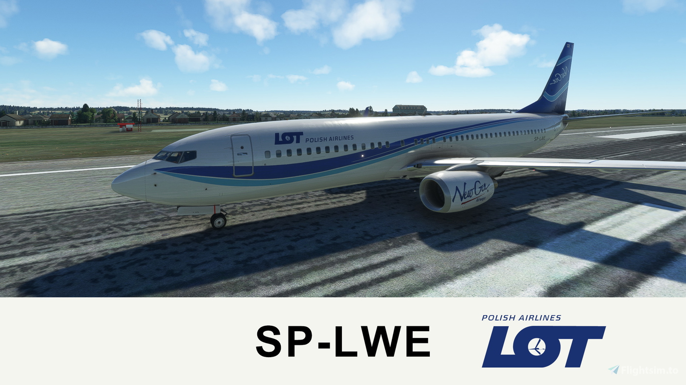 LOT Polish Airlines New Gen Airways SP-LWE PMDG 737-800 for Microsoft ...