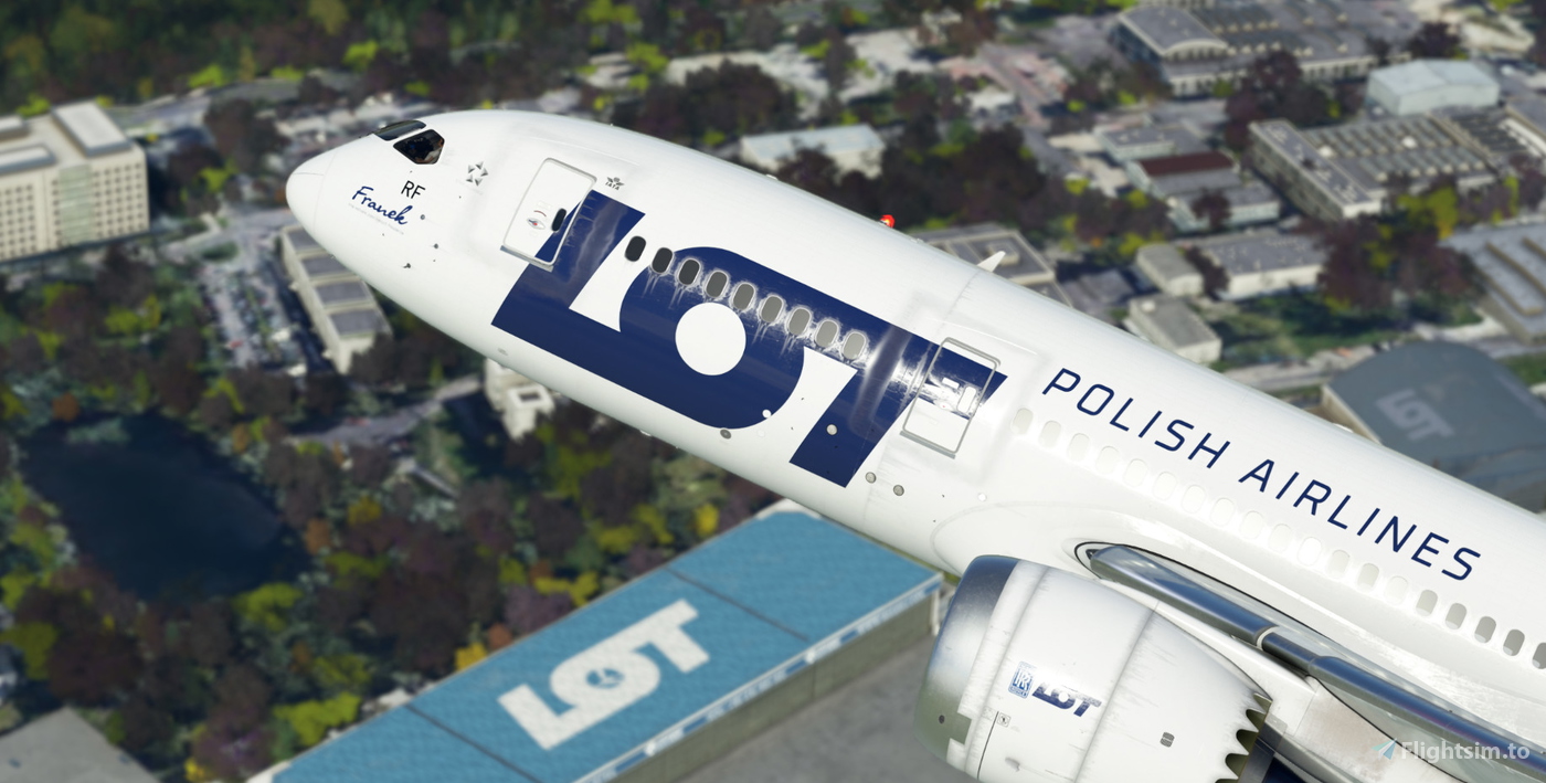 LOT SP-LRF "Franek" sticker | Kuro B787-8 V2 for Microsoft Flight ...