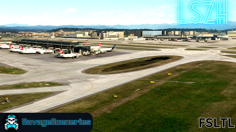 LSZH FSLTL Static Aircraft for Microsoft Flight Simulator | MSFS