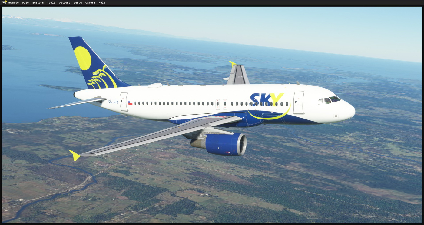LVFR A319 Sky Airline Chile livery 对于 Microsoft Flight Simulator | MSFS