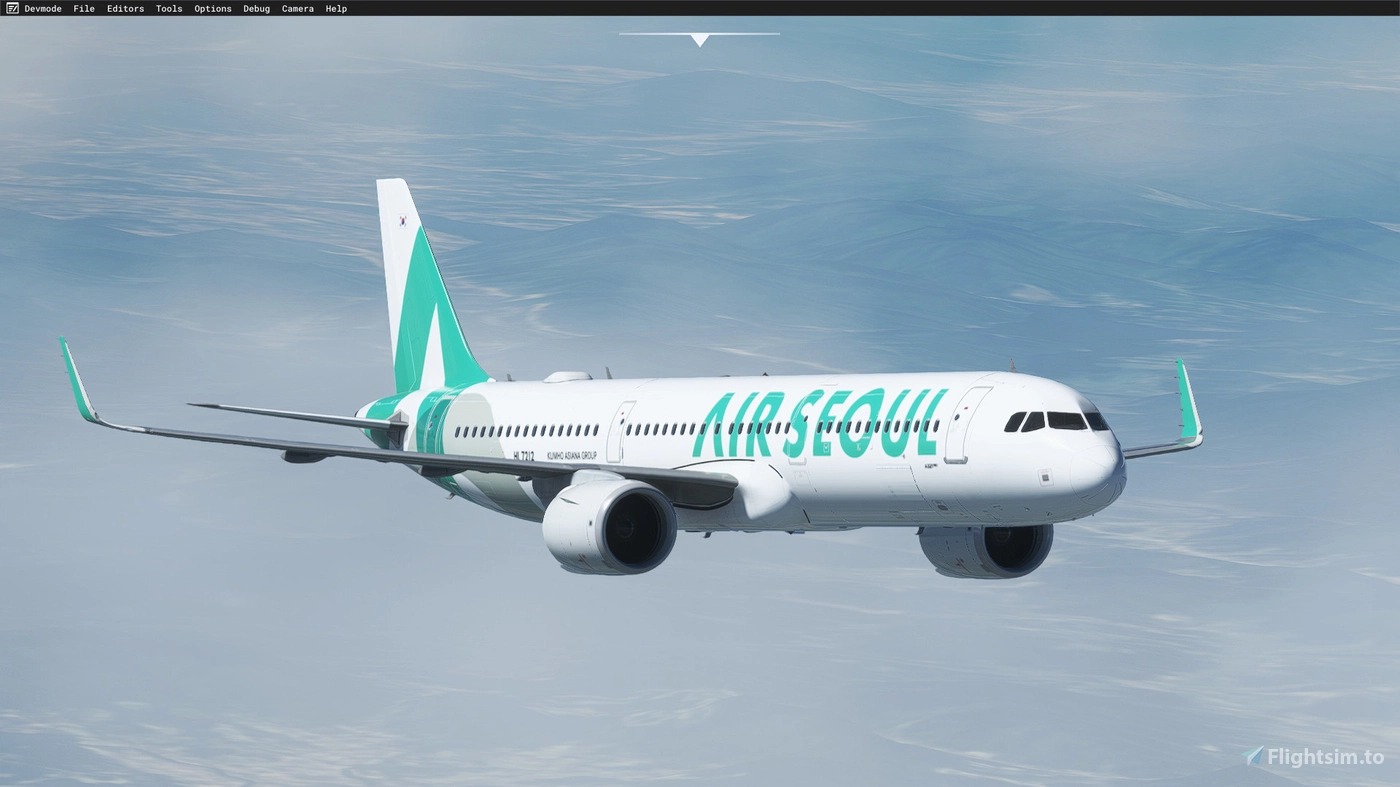 LVFR-A321 NEO Air Seoul _ HL7212 Livery for Microsoft Flight Simulator | MSFS