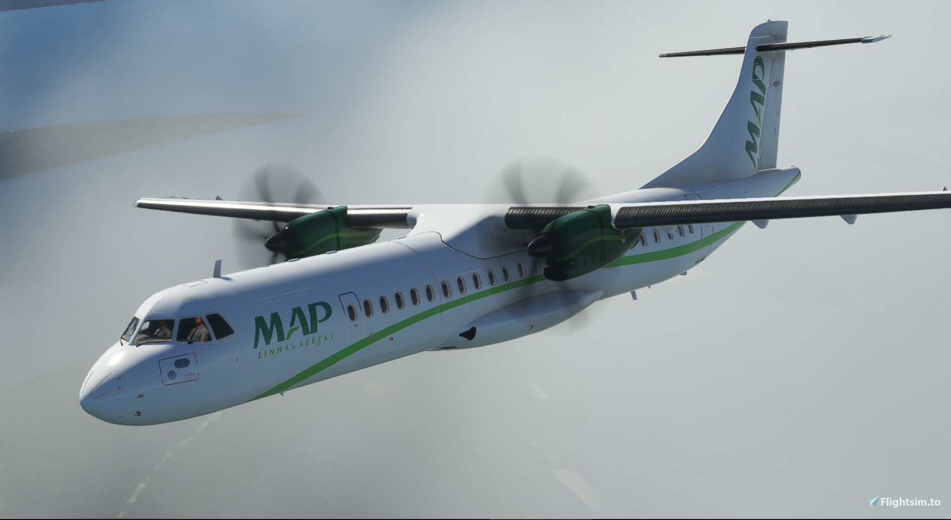MAP Linhas Aéreas | PR-MPZ | Asobo ATR 72-600 | 4K - MSFS Add-on ...