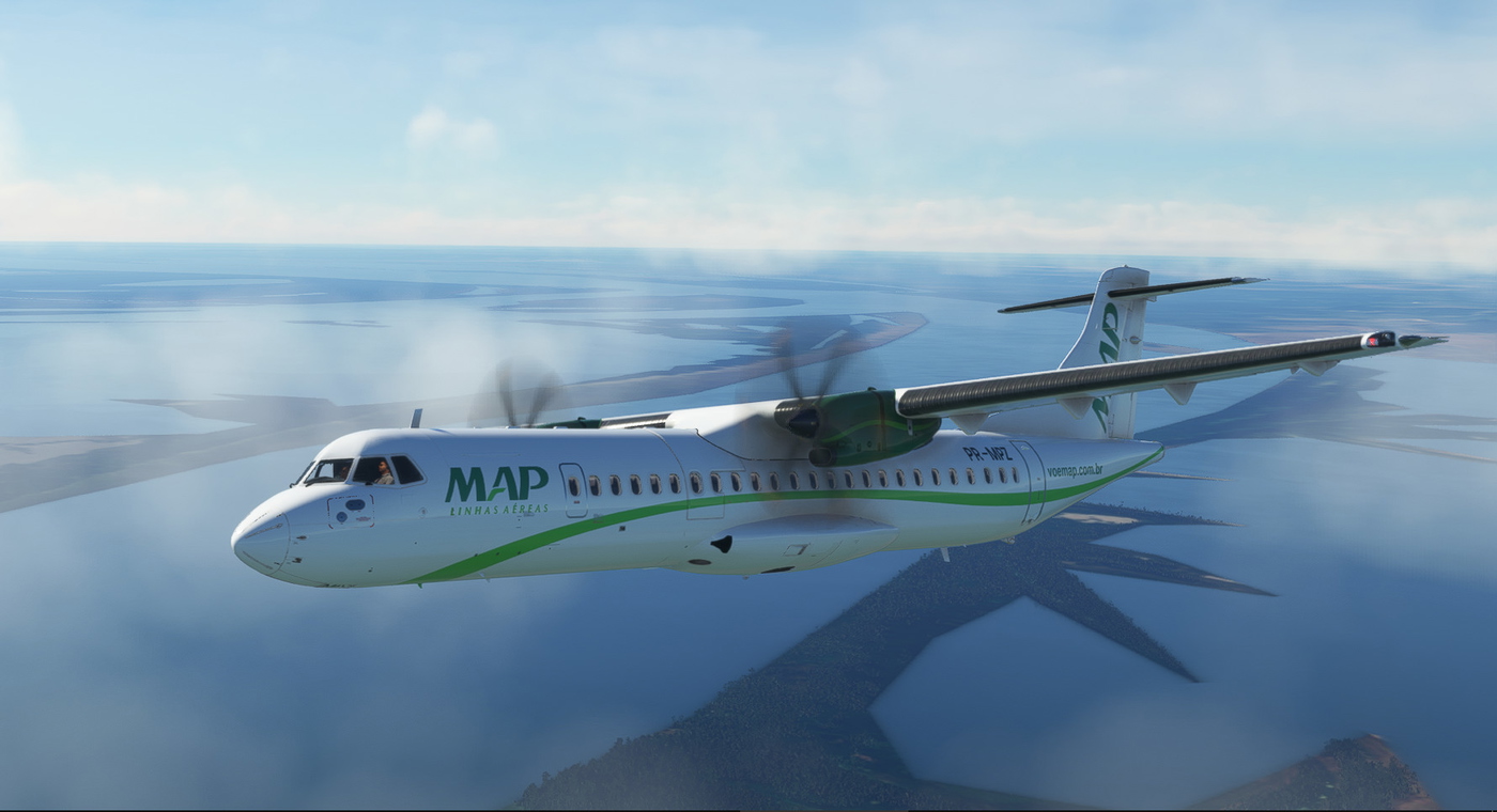 MAP Linhas Aéreas | PR-MPZ | Asobo ATR 72-600 | 4K for Microsoft Flight ...