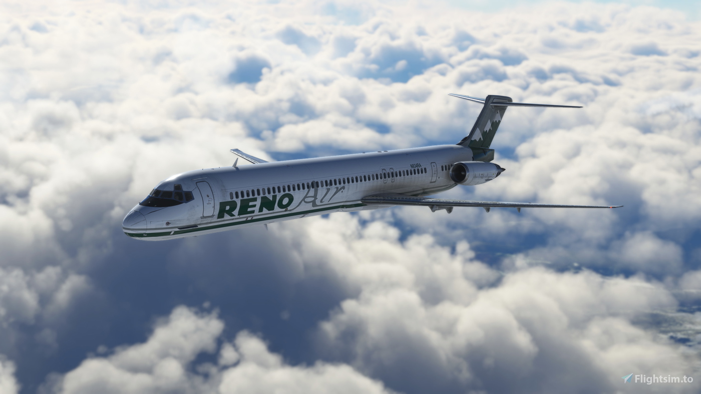 MD-83 Reno Air N834RA for Microsoft Flight Simulator | MSFS