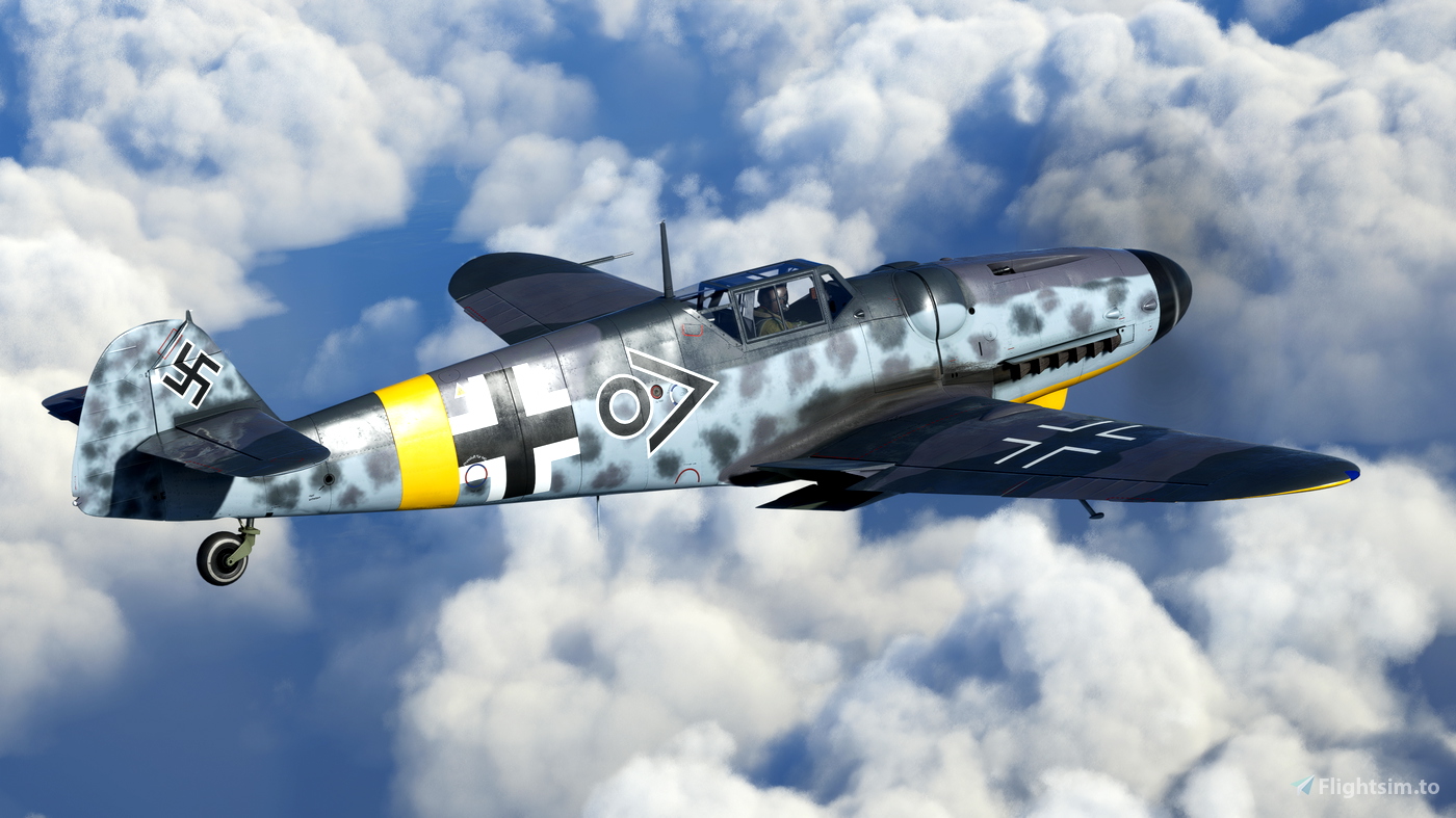 Messerschmitt Bf 109G-6 WkNr. 410077 (N42109) のために Microsoft Flight ...