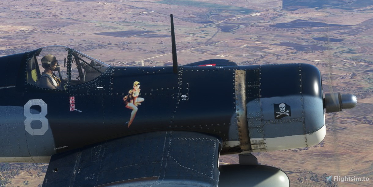 MilViz FG-1D Corsair VF-17 Jolly Rogers ZK-COR. for Microsoft Flight ...