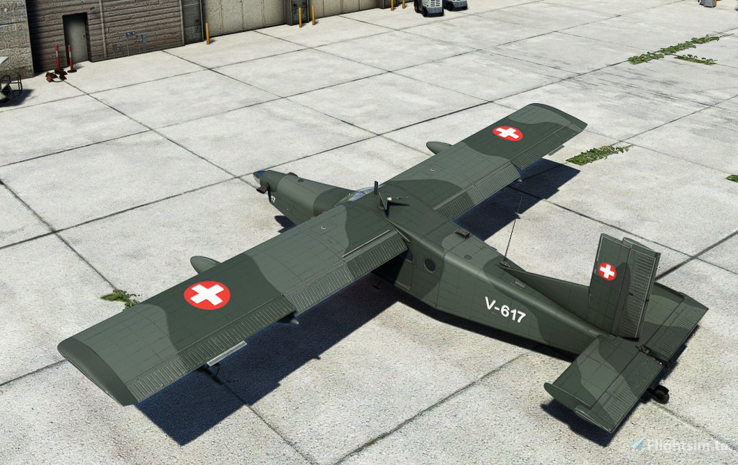 Milviz PC-6 Pilatus Porter Swiss Airforce V-617 pour Microsoft Flight ...