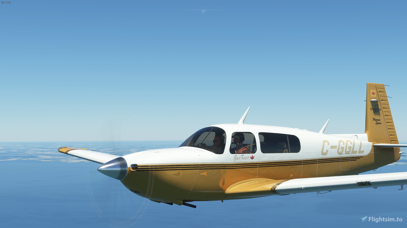 Mooney M20R Ovation 2 "Goldfinger" Reg. C-GGLL for Microsoft Flight Simulator | MSFS