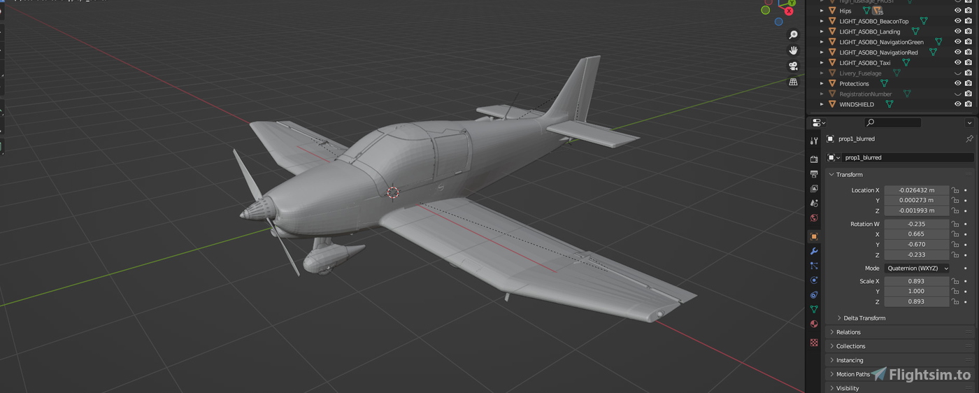 Paintkit Asobo DR400 for Blender for Microsoft Flight Simulator | MSFS