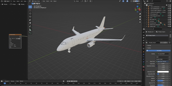 Paintkit Asobo ATR-72 Blender+Layered for Microsoft Flight Simulator | MSFS