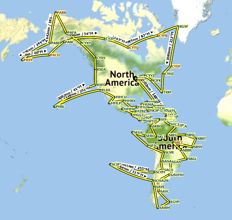 Pan American Route for Microsoft Flight Simulator | MSFS