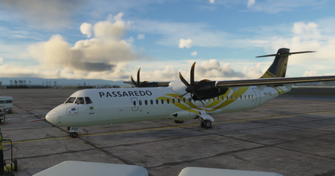 Passaredo PR-PDC (Old Livery) | Microsoft ATR 72-600 for Microsoft ...