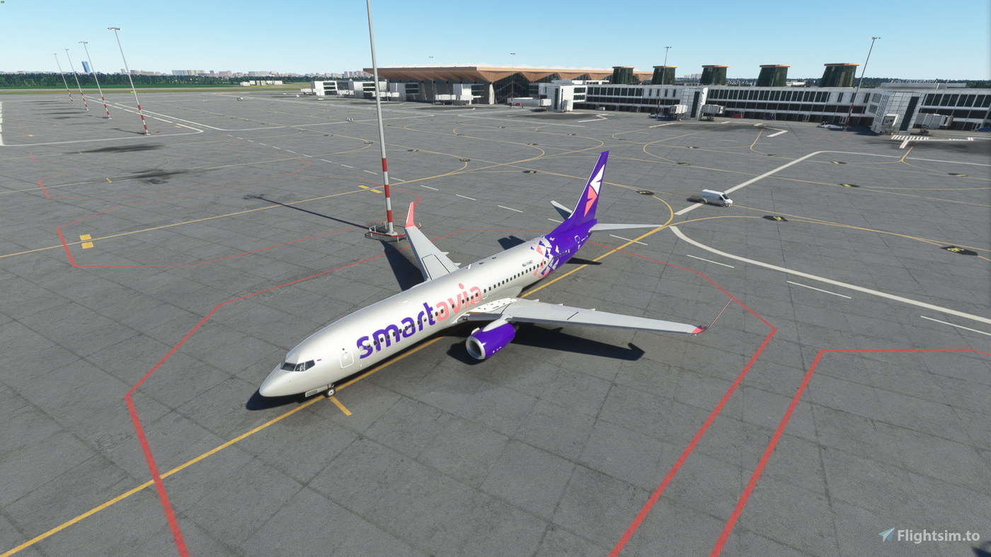 PMDG 737-800 Smartavia RA-73657 Metalic for Microsoft Flight Simulator ...