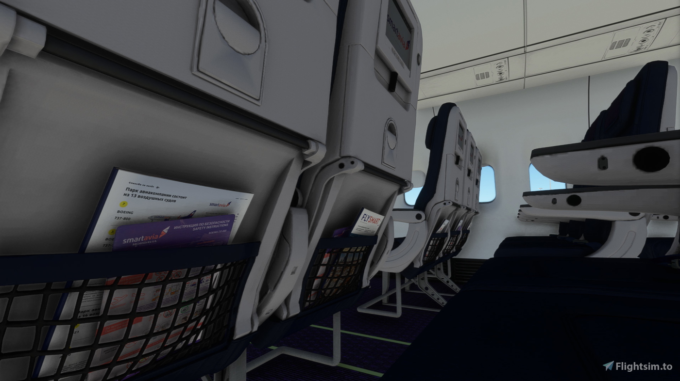 PMDG 737-800 Smartavia RA-73657 Metalic for Microsoft Flight Simulator ...