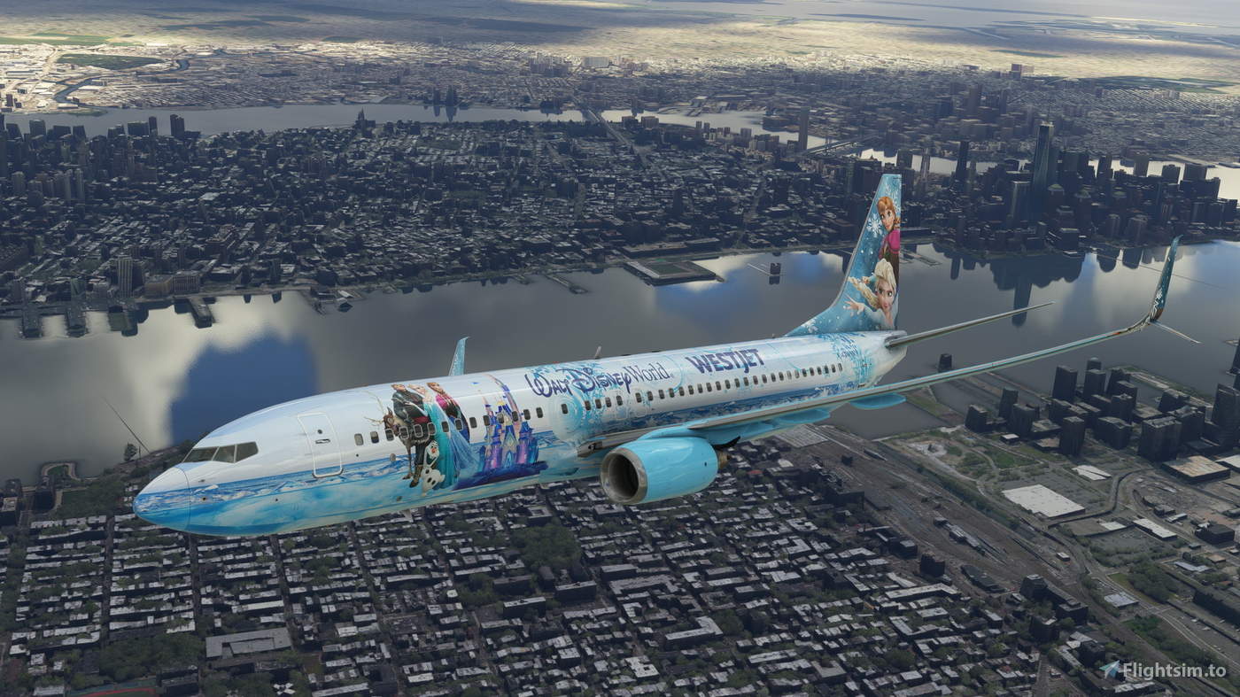 PMDG 737-800 WestJet Walt Disney World - Frozen Livery(Fictional) for ...