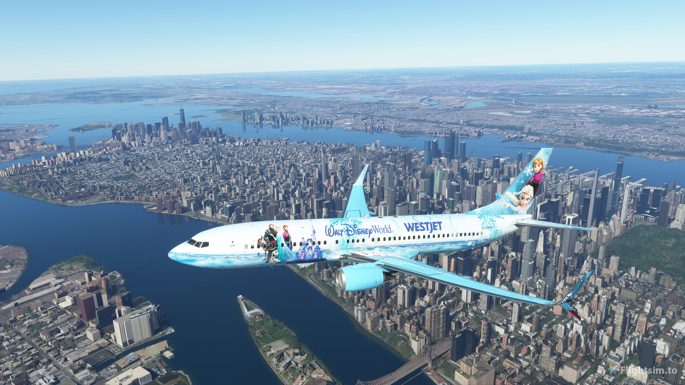 PMDG 737-800 WestJet Walt Disney World - Frozen Livery(Fictional) for ...