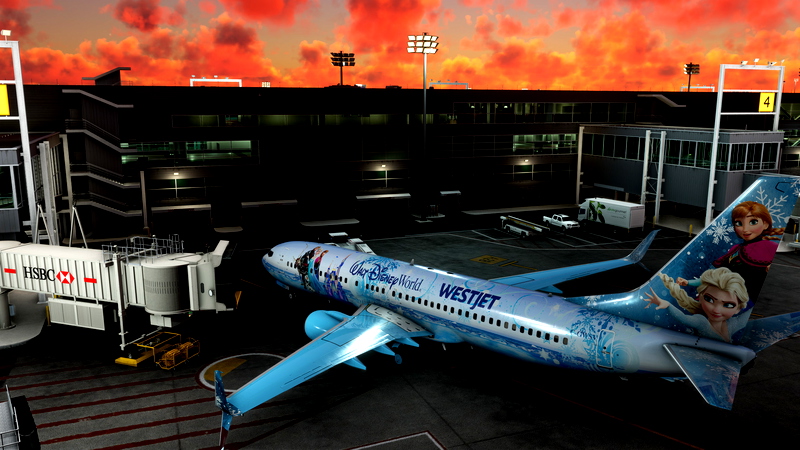 PMDG 737-800 WestJet Walt Disney World - Frozen Livery(Fictional) for ...