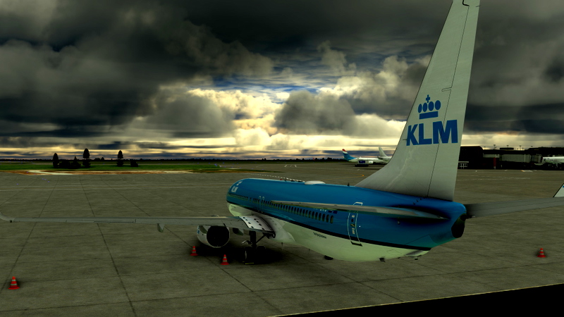 PMDG 737-900 KLM Thin Blue Stripe Livery (PH-BXS) for Microsoft Flight ...
