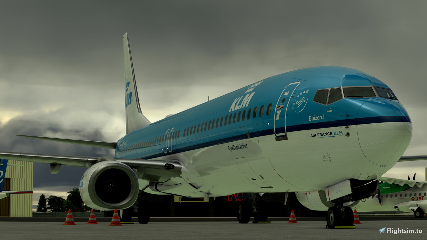 PMDG 737-900 KLM Thin Blue Stripe Livery (PH-BXS) for Microsoft Flight ...