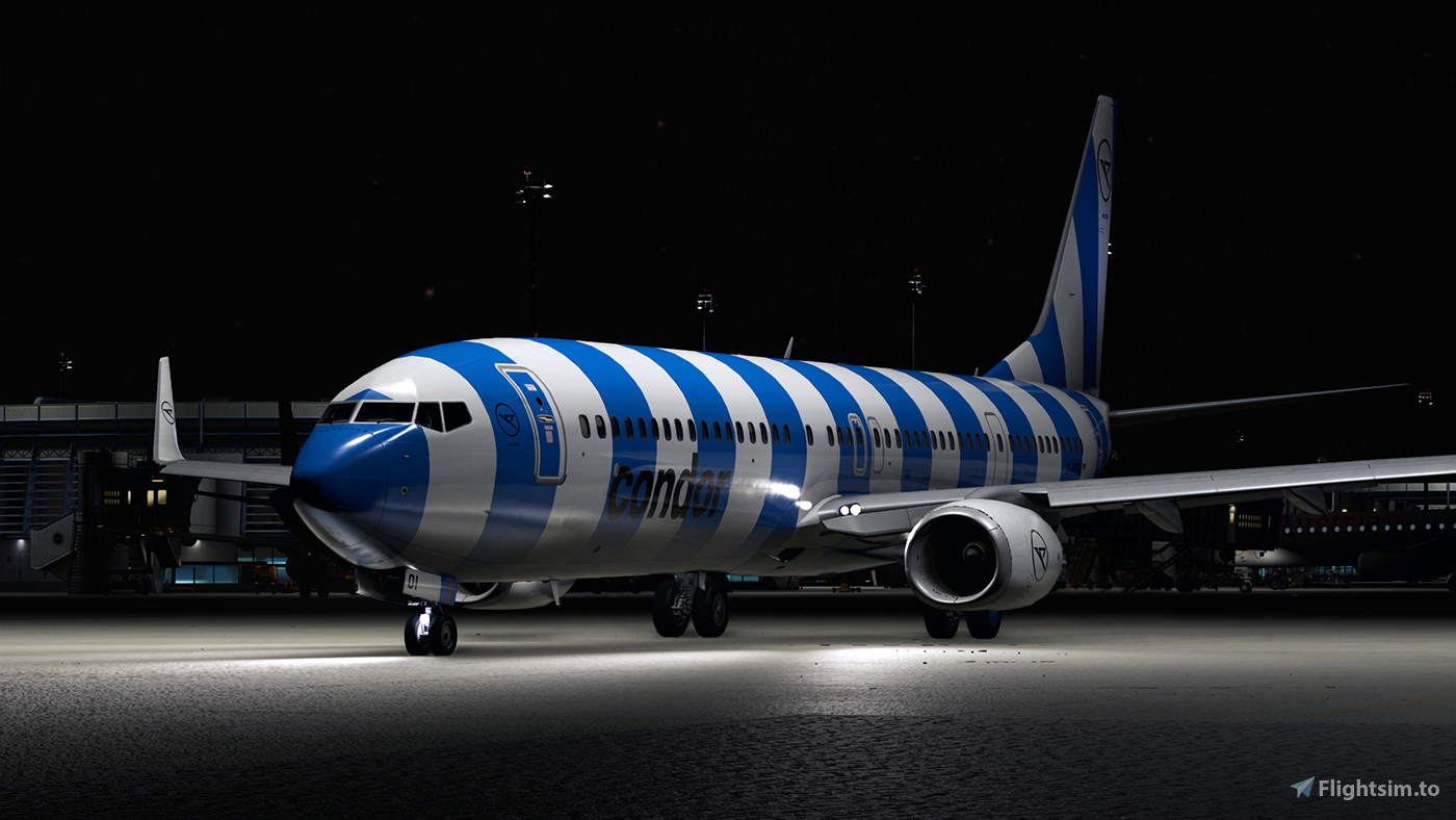 PMDG 737-900ER Condor (Blue | D-ABOI) for Microsoft Flight Simulator | MSFS