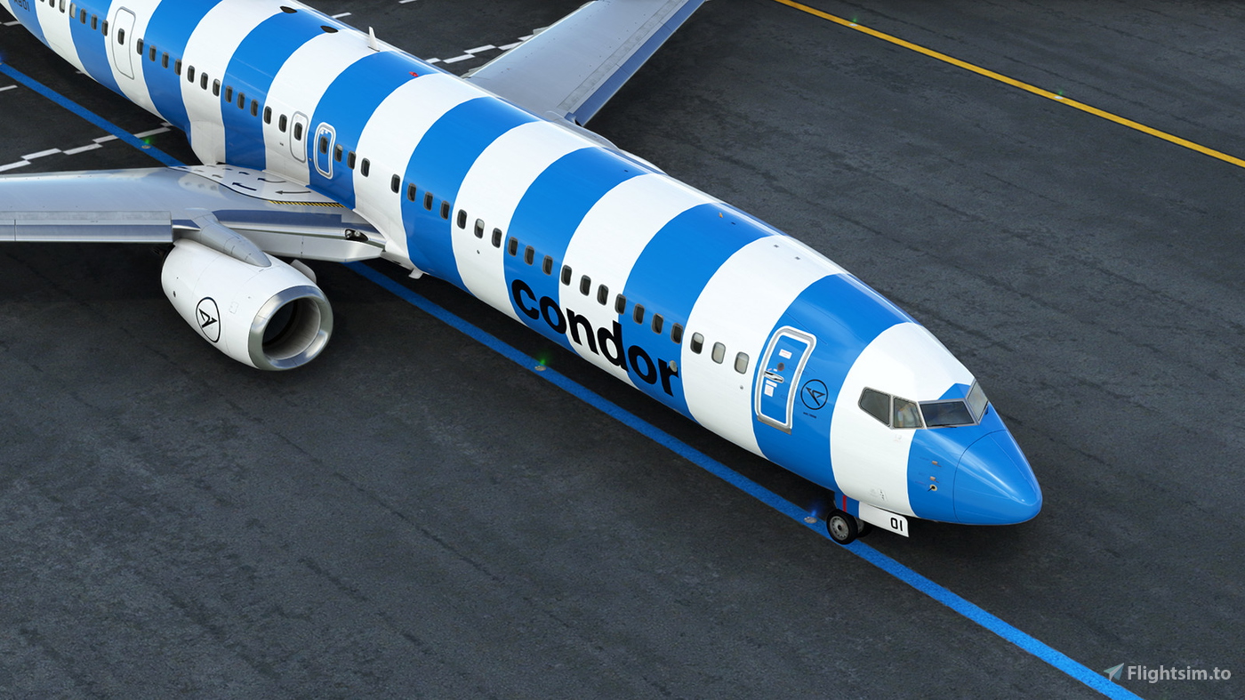 PMDG 737-900ER Condor (Blue | D-ABOI) for Microsoft Flight Simulator | MSFS