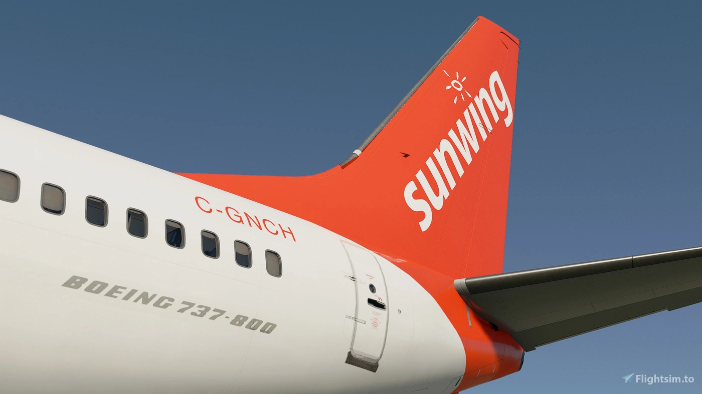 PMDG B737-800SSW - Sunwing C-GNCH (OPB TUI Sticker) für Microsoft ...