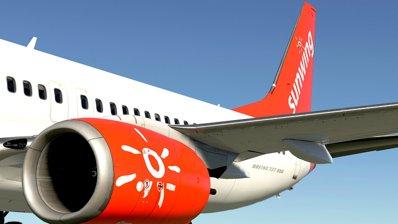 PMDG B737-800SSW - Sunwing C-GNCH (OPB TUI Sticker) for Microsoft ...