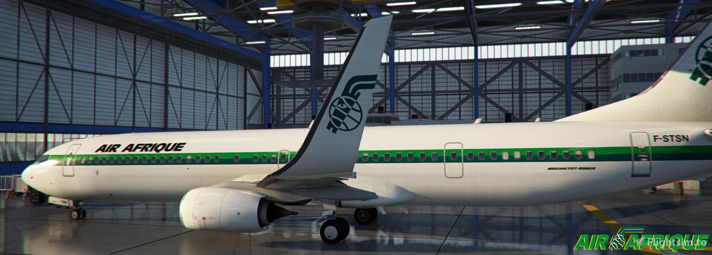 PMDG B737-900ER plus SSW Air Afrique F-STSN for Microsoft Flight ...