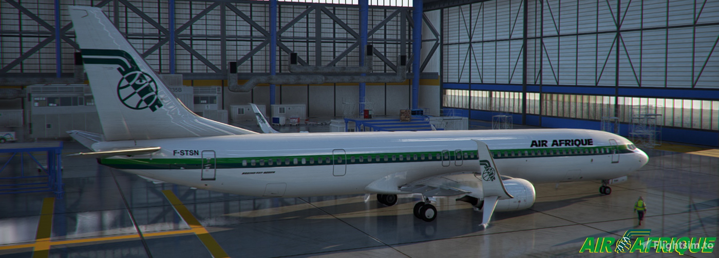 PMDG B737-900ER plus SSW Air Afrique F-STSN for Microsoft Flight ...