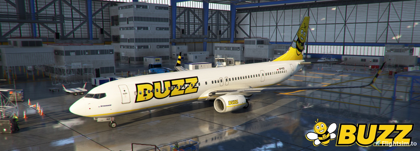 PMDG B737-900ER plus SSW Buzz Airlines SP-RZE for Microsoft Flight ...